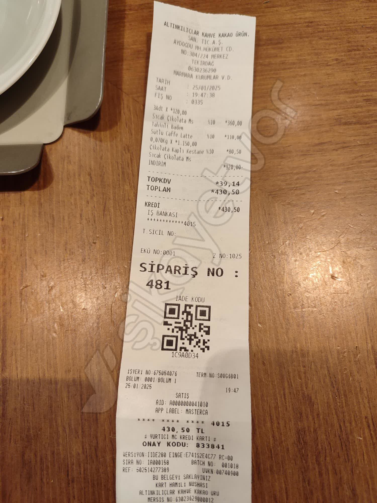 Tekira Alışveriş Merkezi Tekira AVM'deki Şubede Lezzet Hayal Kırıklığı ...