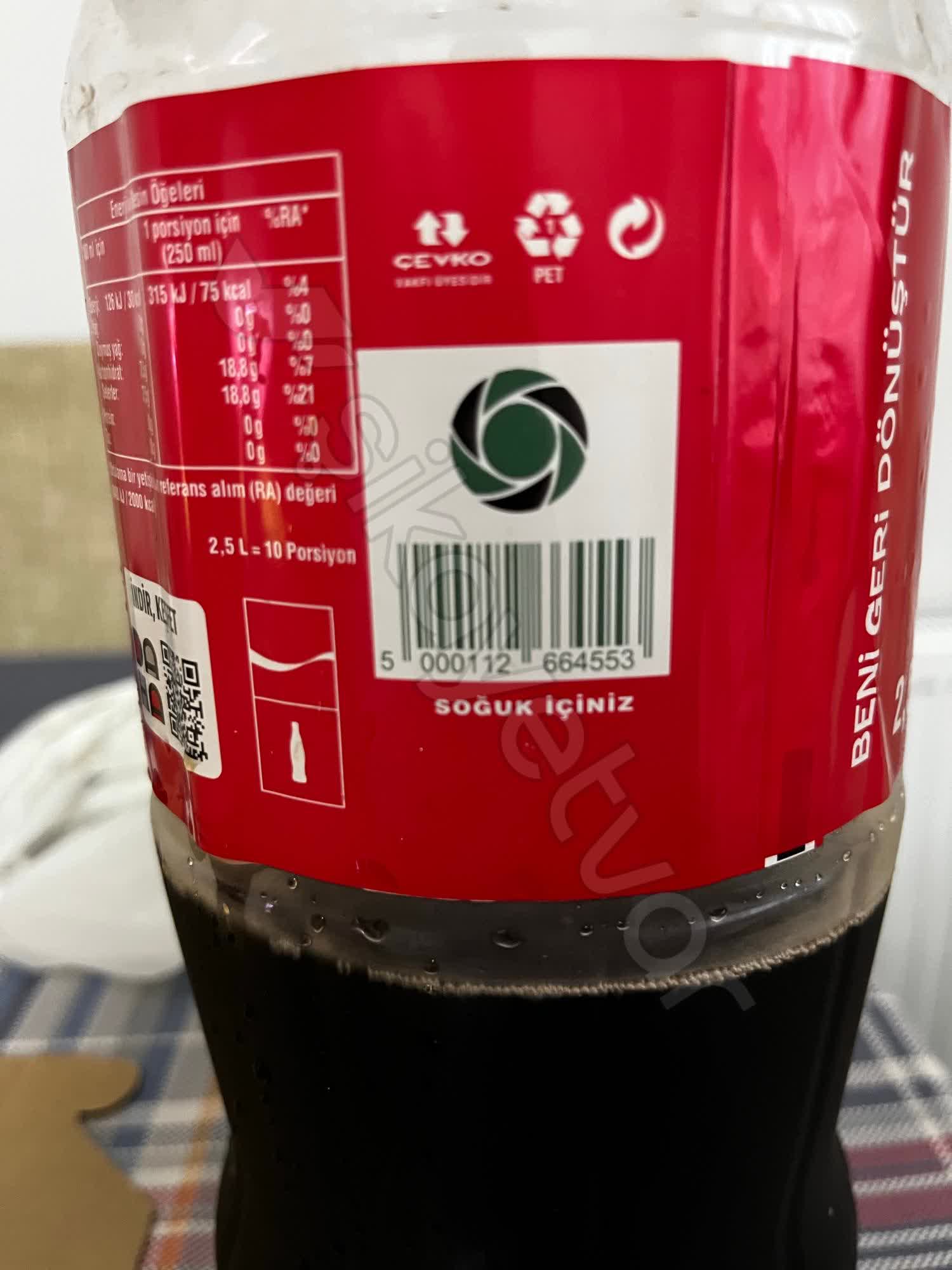 Coca-Cola 2,5L Ürünlerinde Gaz Kaçışı Sorunu - Şikayetvar