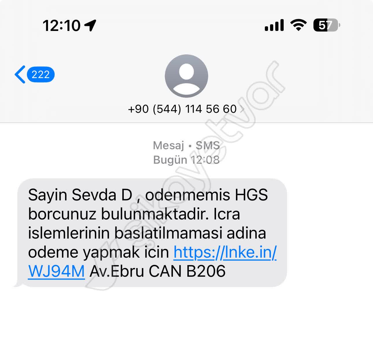 Yanlış HGS Borcu İddiasıyla Gelen Mesajlar Ve Bilgi Güvenliği Endişesi - Şikayetvar