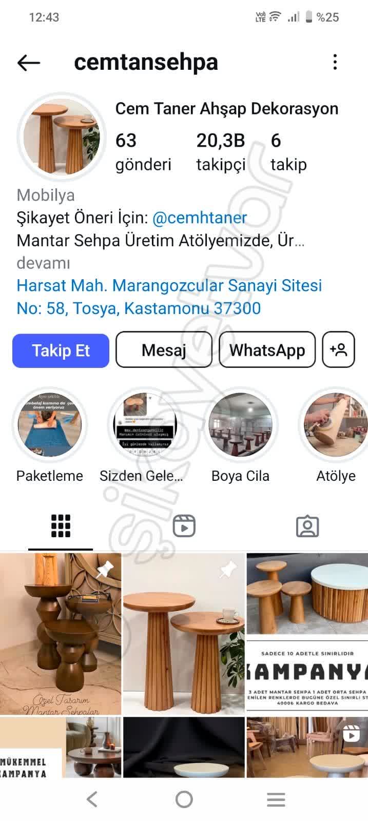 Cem Taner Ahşap Dekorasyon Tn Ahşap Dekorasyon Cem Taner Sehpa Şikayeti - Şikayetvar