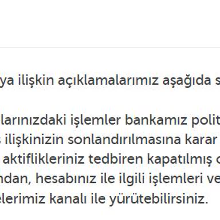 QNB Türkiye Hesap Kapatma Mağduriyeti: Somut Açıklama Ve Çözüm ...