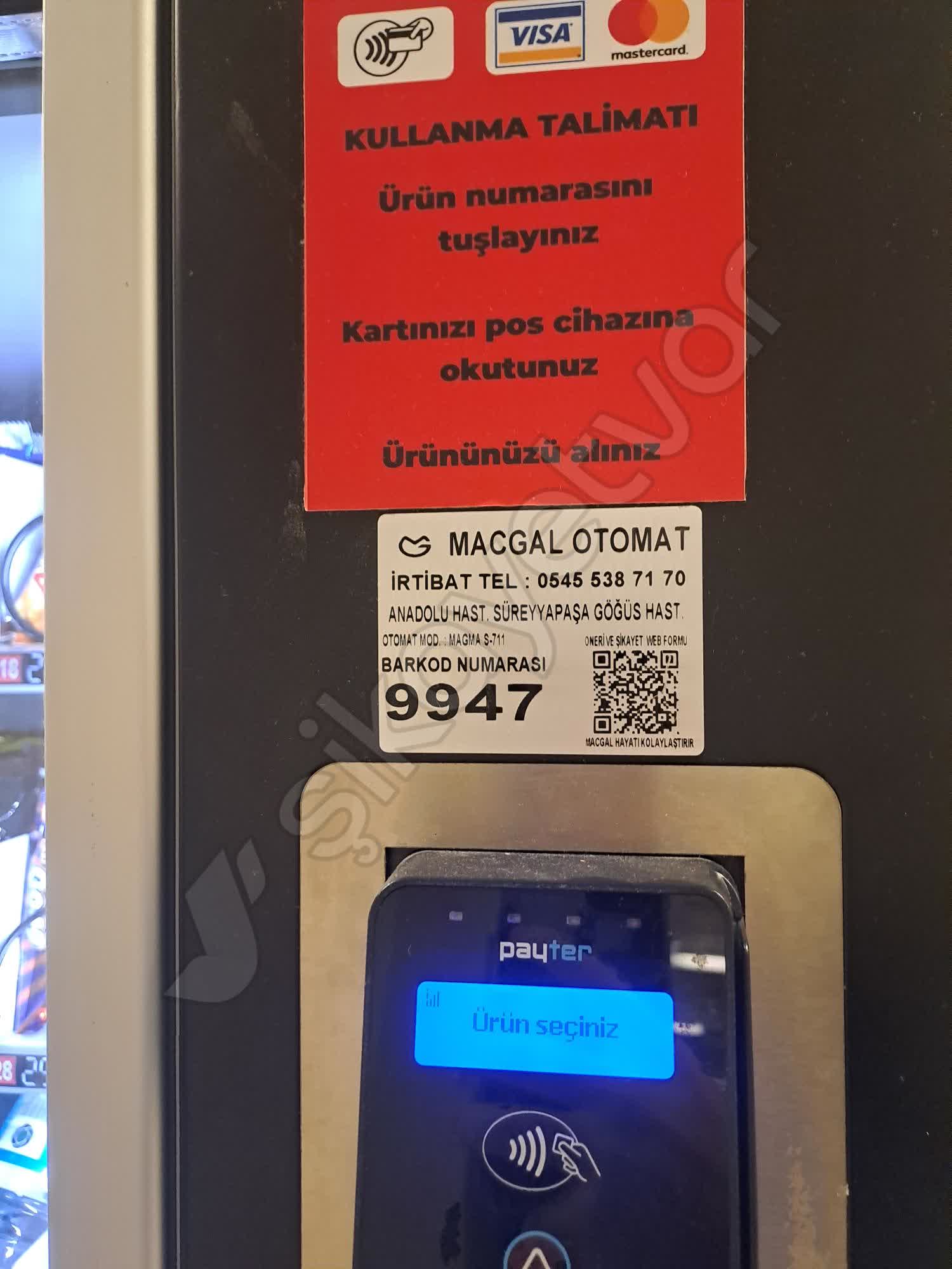 Macgal Otomat Otomat Paramı Aldı, Ürün Vermedi! - Şikayetvar