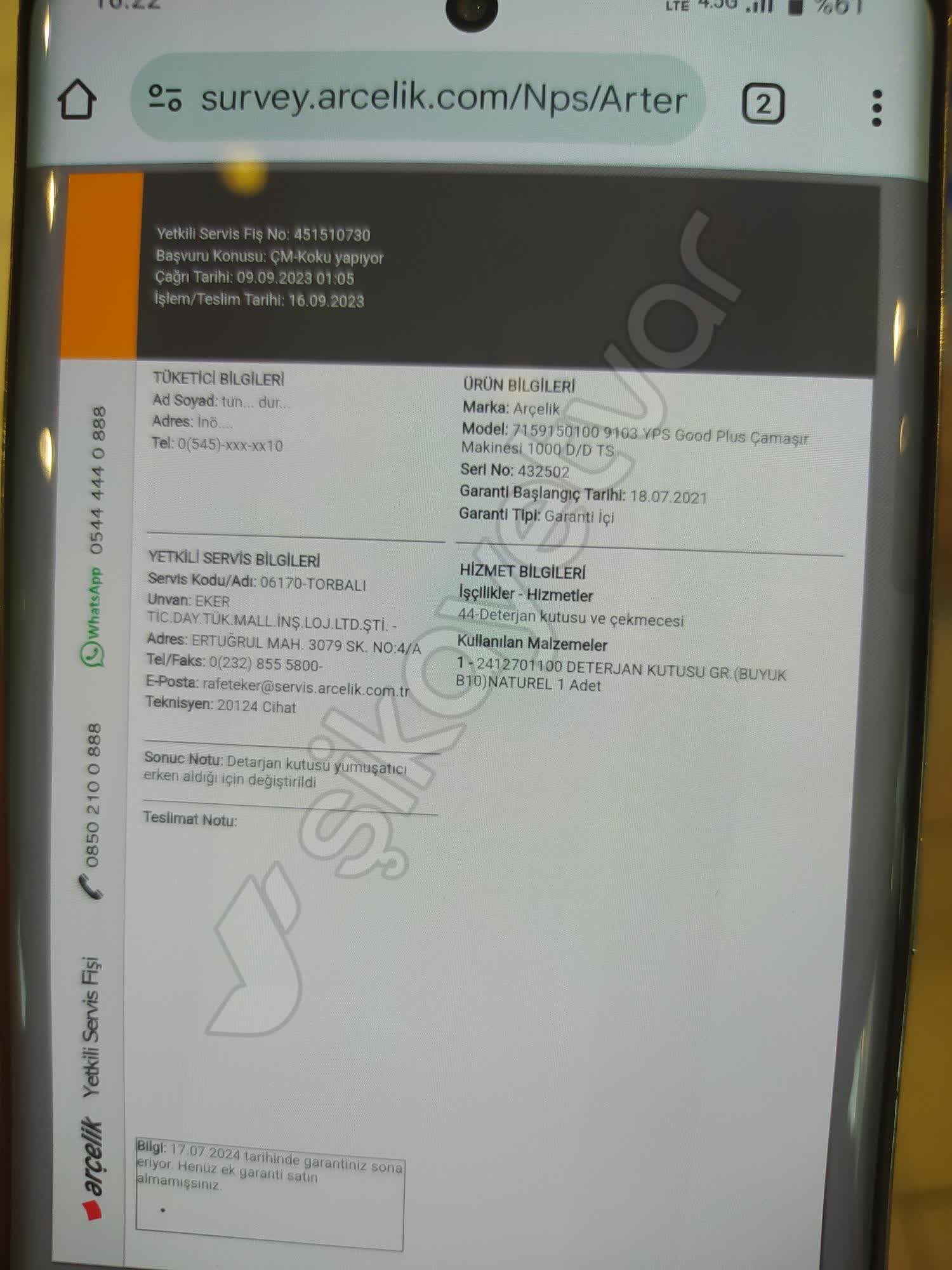 Arçelik Çamaşır Makinesi: Bitmeyen Sorunlar Ve Servis Çilesi - Şikayetvar