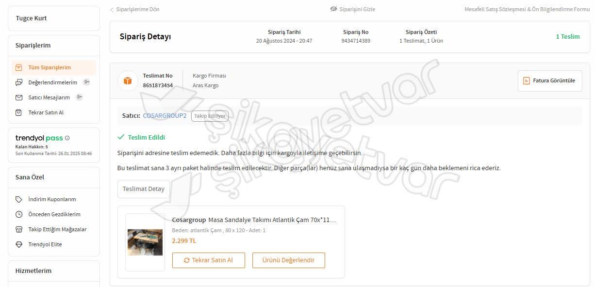 Cosar Group Sahte İletişim Bilgileriyle Müşteri Mağduriyeti - Şikayetvar