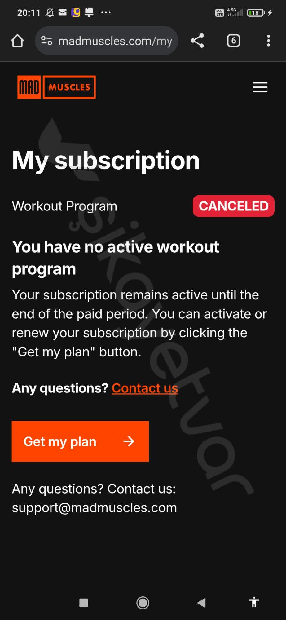 MadMuscles Unauthorized Charges After Subscription Cancellation - Xolvie