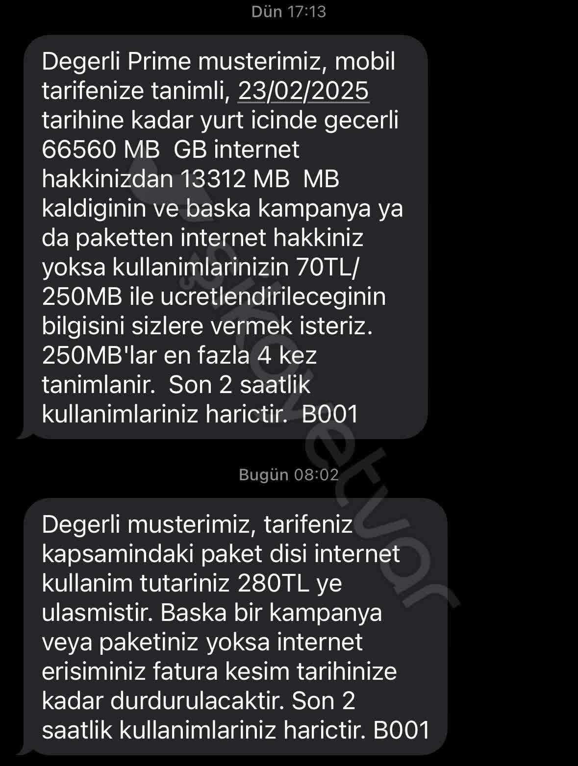 Türk Telekom Mobil İnternet Paketi Hızla Tükeniyor - Şikayetvar