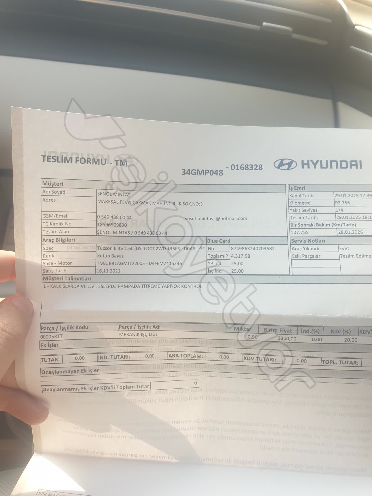 Hyundai Motor Hyundai Tucson'da Titreme Sorunu - Şikayetvar