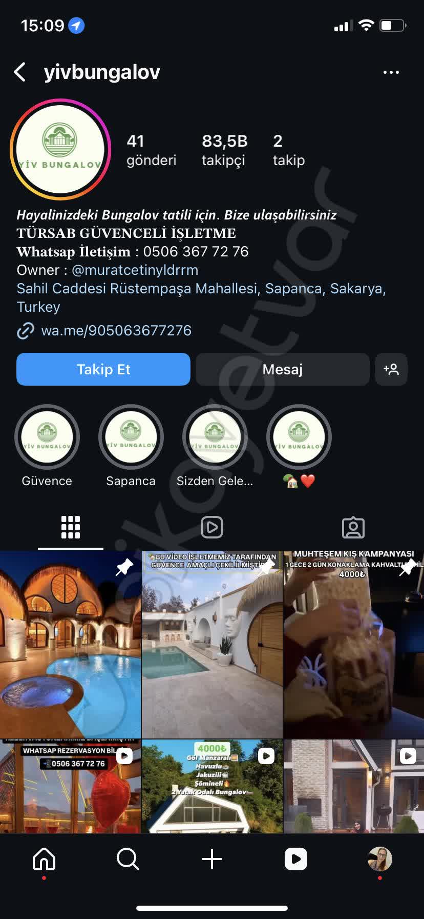 Bungalov Konaklama Dolandırıcılığı Yiv Bungalov Şikayeti - Şikayetvar