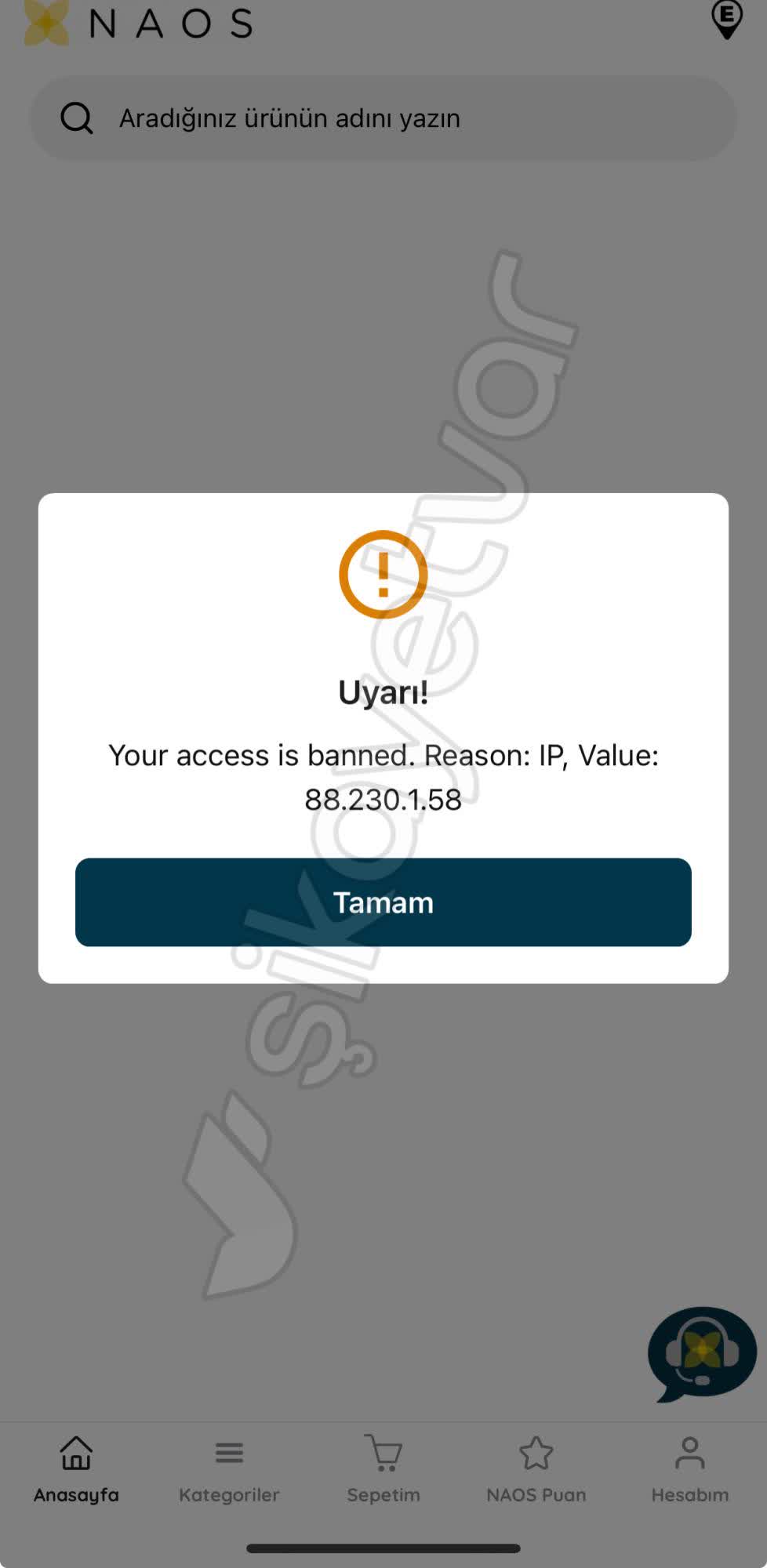 Naos Stars Hesabına Erişim Sorunu Ve Ban Uyarısı - Şikayetvar