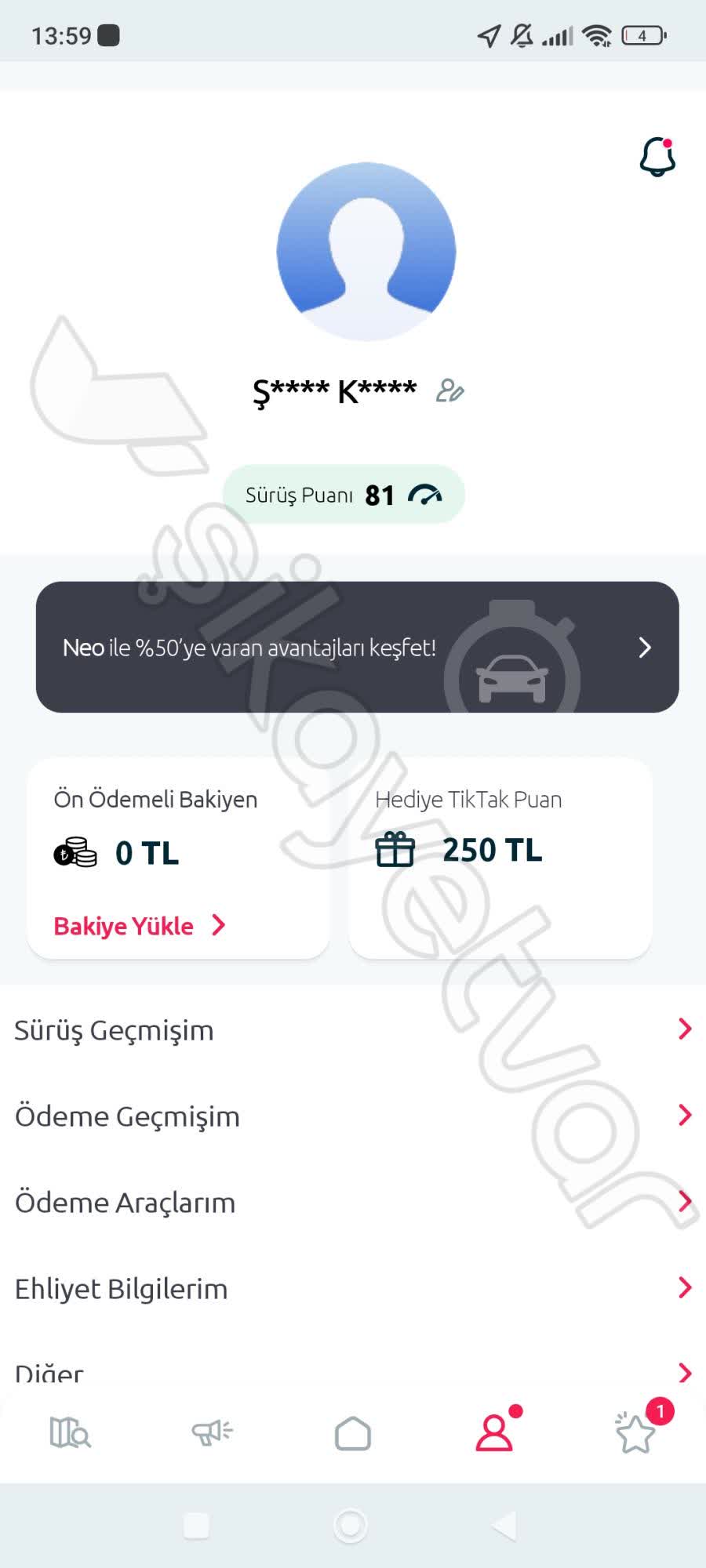 Tiktak Kirala Otopark Ücreti İadesinde Yaşanan Sorun - Şikayetvar