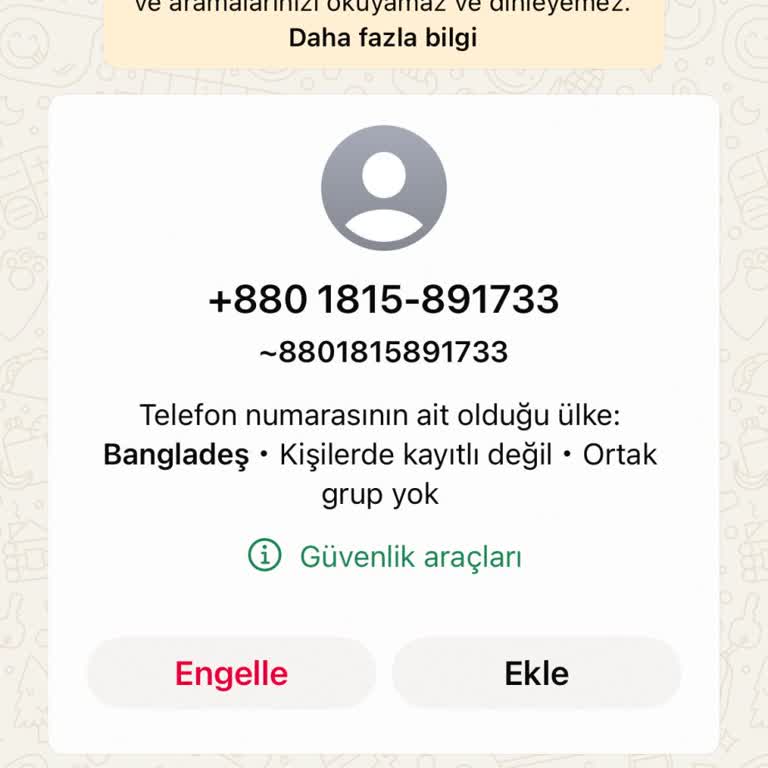 WhatsApp Üzerinden Gelen Yabancı Numaralar Şikayetleri - Şikayetvar