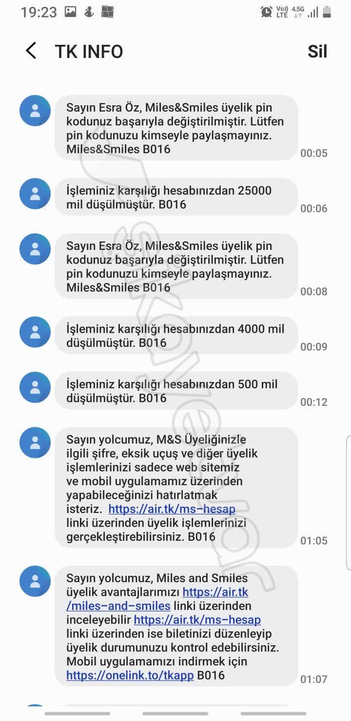 THY Hesap Güvenliği Ve Mil Kaybı Sorunu - Şikayetvar