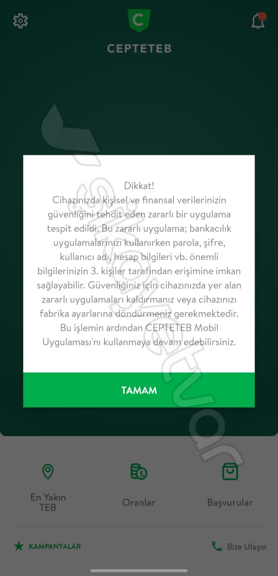 TEB Mobil Uygulama Erişim Sorunu - Şikayetvar