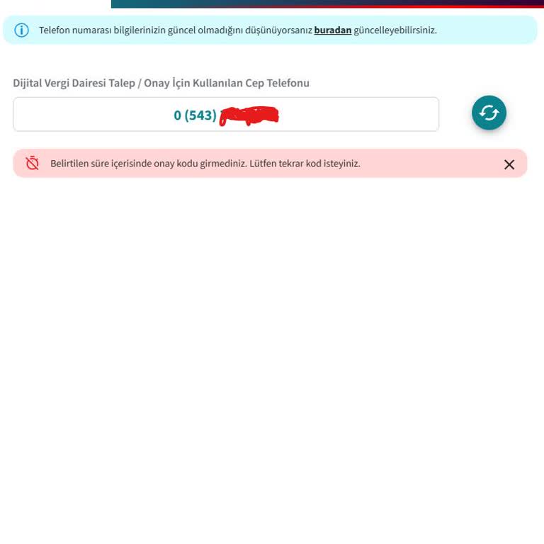 İnteraktif Vergi Dairesi Onay SMS Kodu Gelmiyor - Şikayetvar