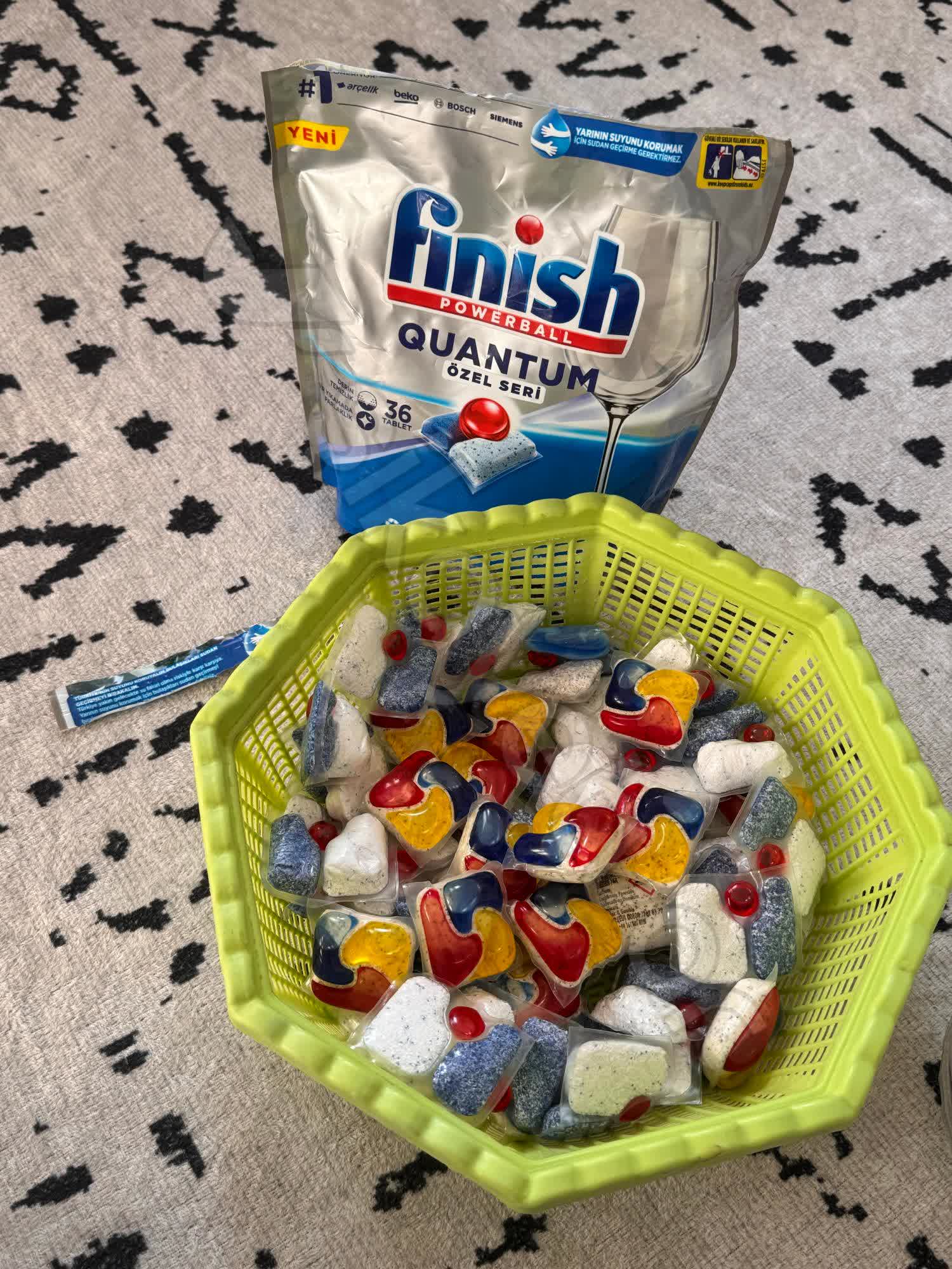 Finish Yanlış Marka Ve Karışık İçerikli Bulaşık Makinesi Tabletleri ...