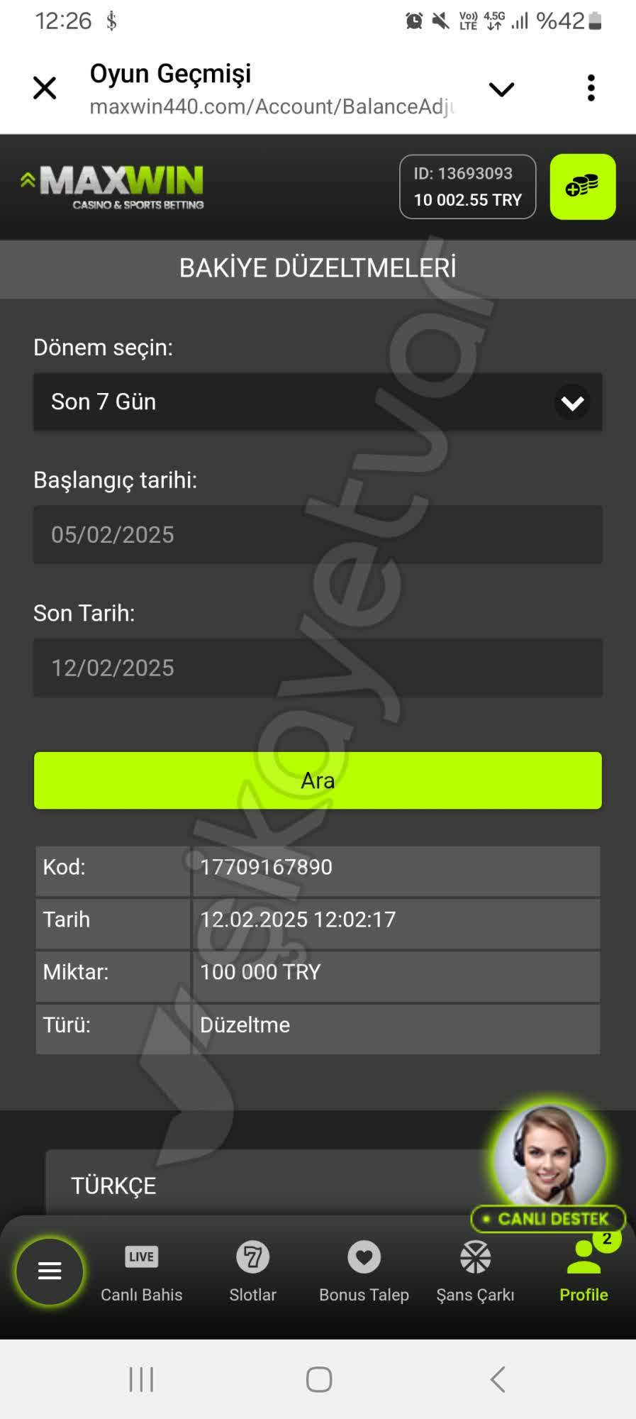 Maxwin Sitesinde Kaybolan Yatırım - Şikayetvar