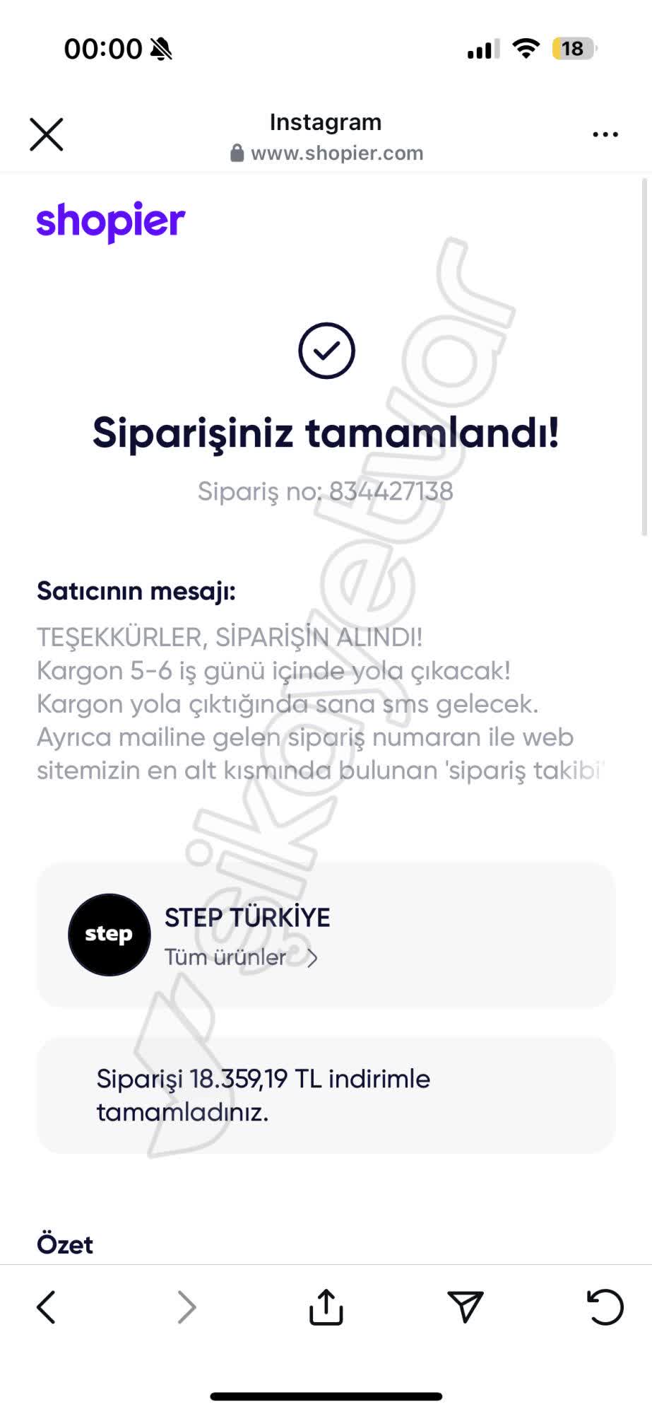 Step Türkiye Kargoda Eksik Ürün Ve İletişim Sorunu - Şikayetvar