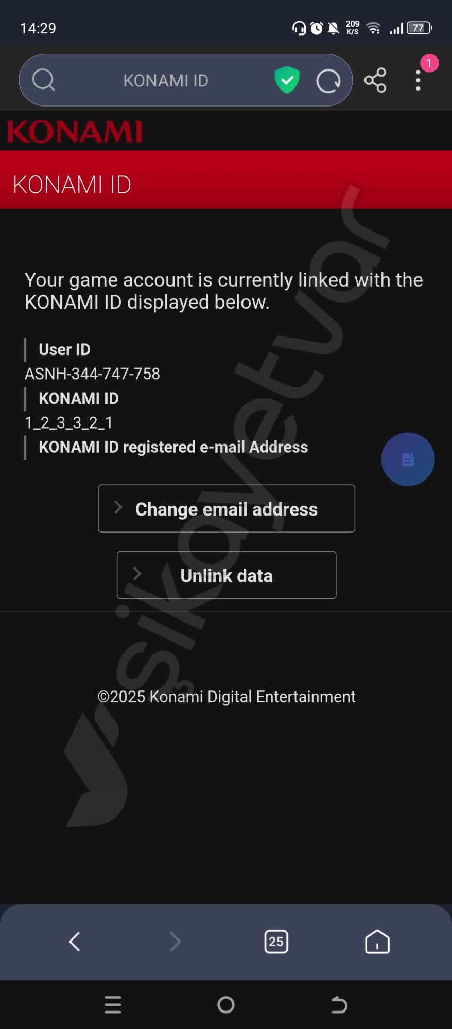 Konami E-Football 2025 Hesap Erişim Sorunu - Şikayetvar