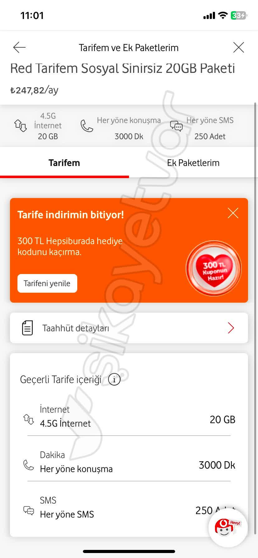Vodafone Tarife Zamları: Müşteri Mağduriyeti - Şikayetvar