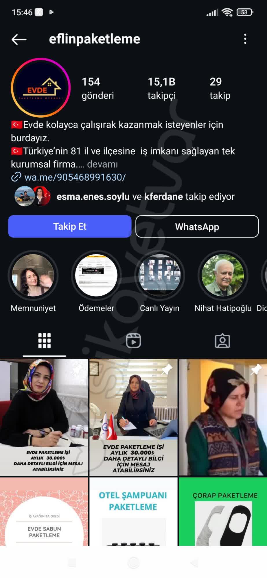 Evde Paketleme İşi Dolandırıcılığı Eflin Paketleme Şikayeti - Şikayetvar