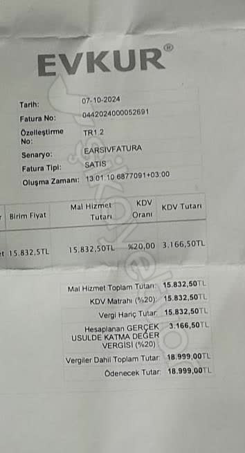 Evkur'un Erken Ödeme İndirimi Hayal Kırıklığı - Şikayetvar