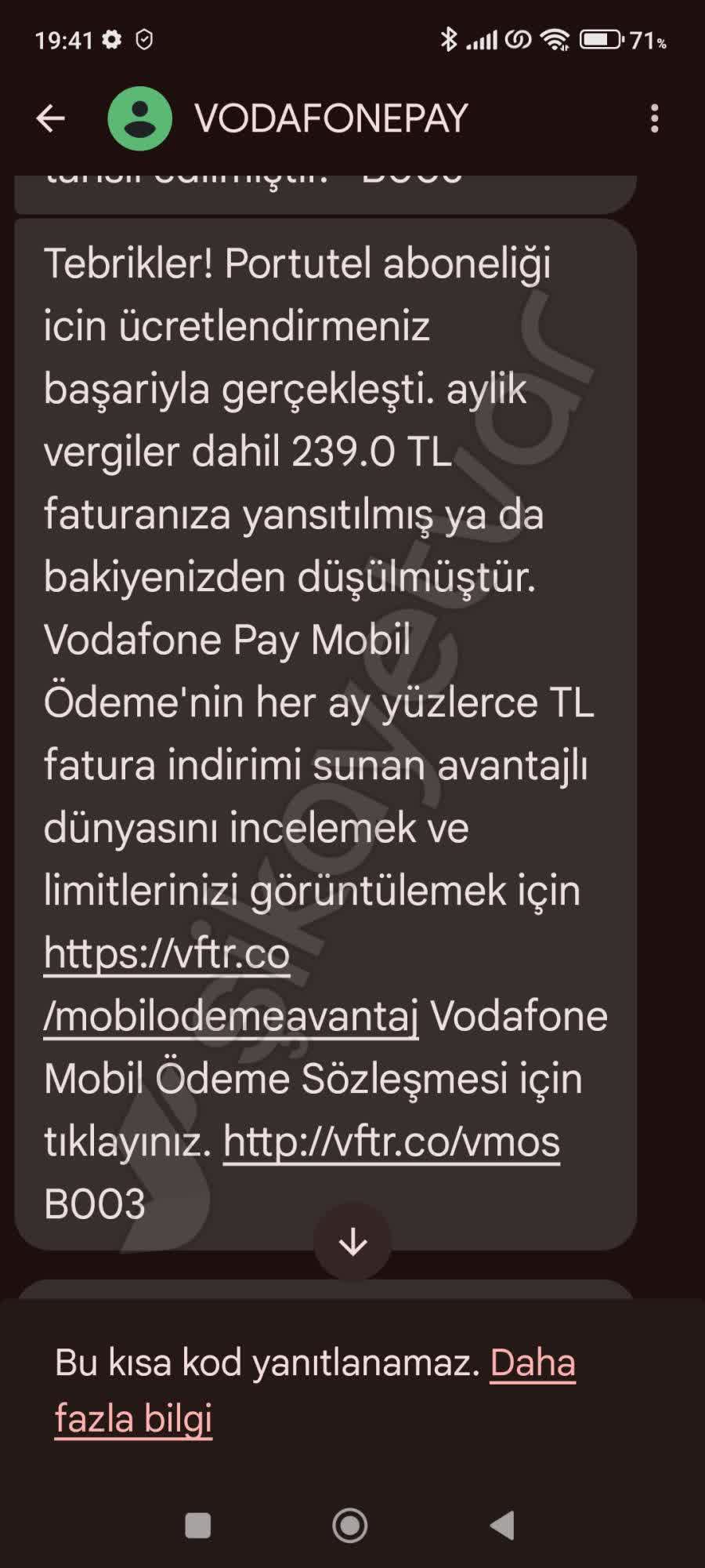 İzinsiz Portutel Aboneliği Ve Ücret İadesi Talebi - Şikayetvar