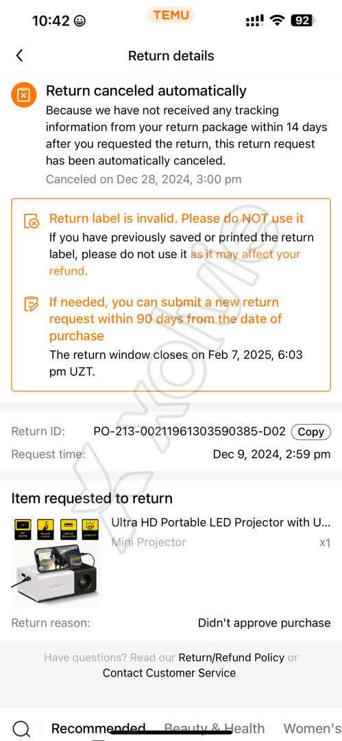 Temu Does Not Refund the Money for the Product I Returned - Xolvie