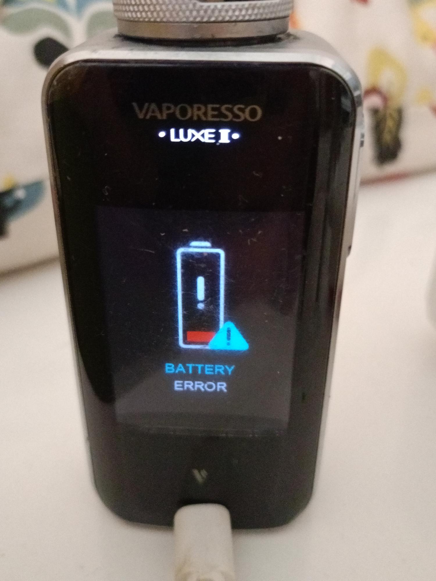 Vaporesso Luxe 2 Battery Error – Won’t Charge, Need a Solution - Xolvie