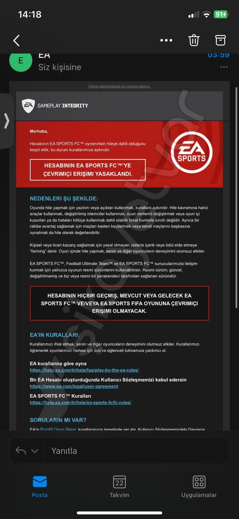 EA Sports Haksız Ban: EA FC25'te Adaletsizlik - Şikayetvar