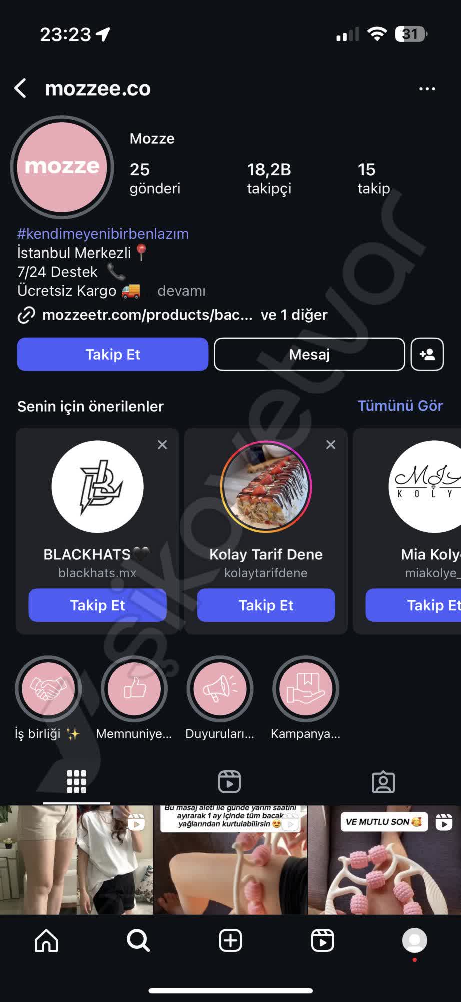 Mozze Yüksek Ücretli Ürün Teslim Edilmedi, Müşteri Hizmetleri Yanıt ...