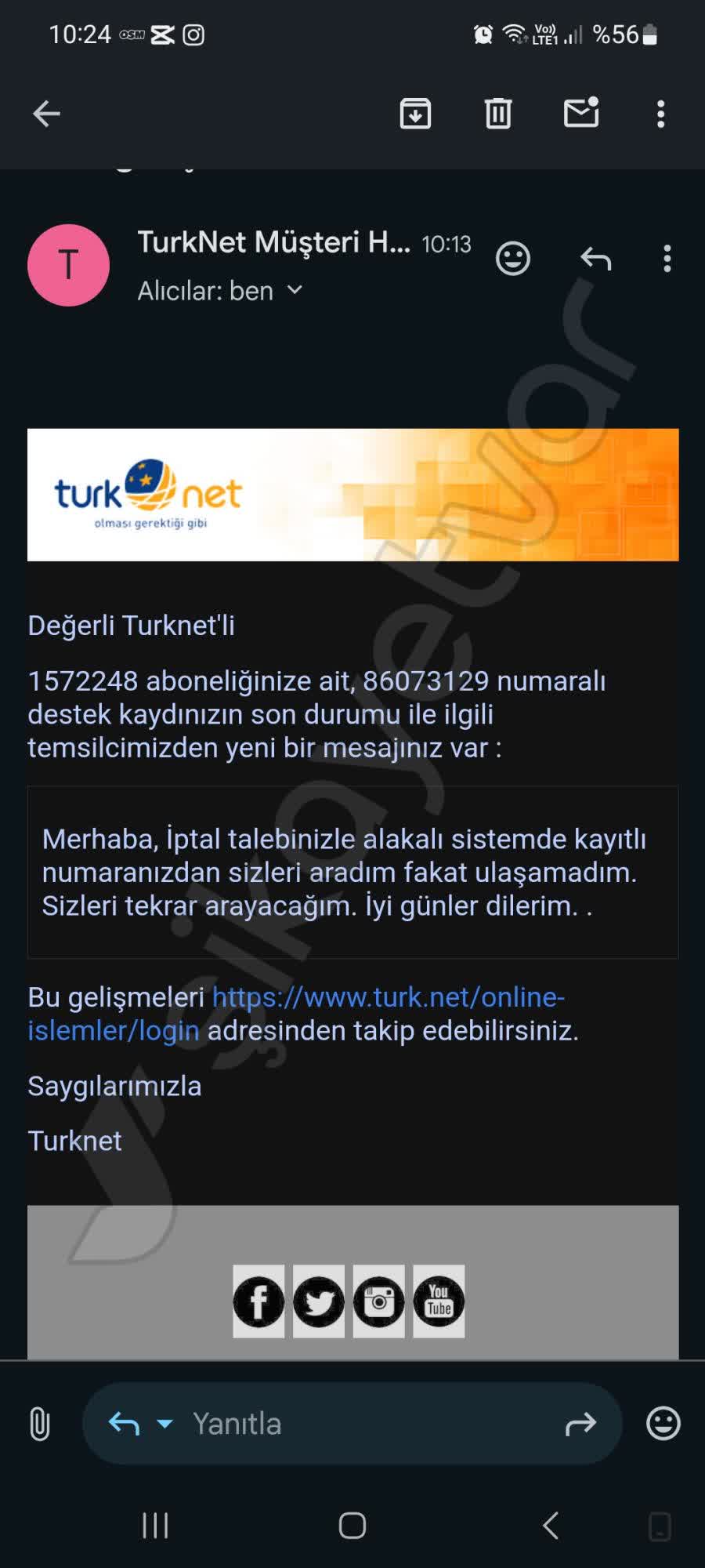 TurkNet İletişim Sorunu Ve Güncellemeler - Şikayetvar