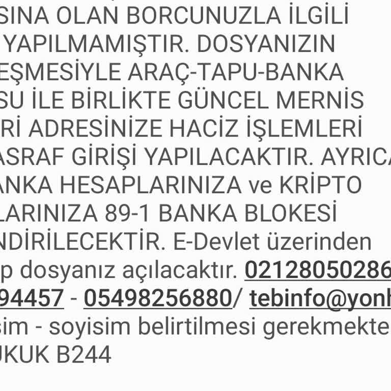 TEB Hukuk Bürosundan İcra Tehditleri Ve İletişim Sorunları - Şikayetvar