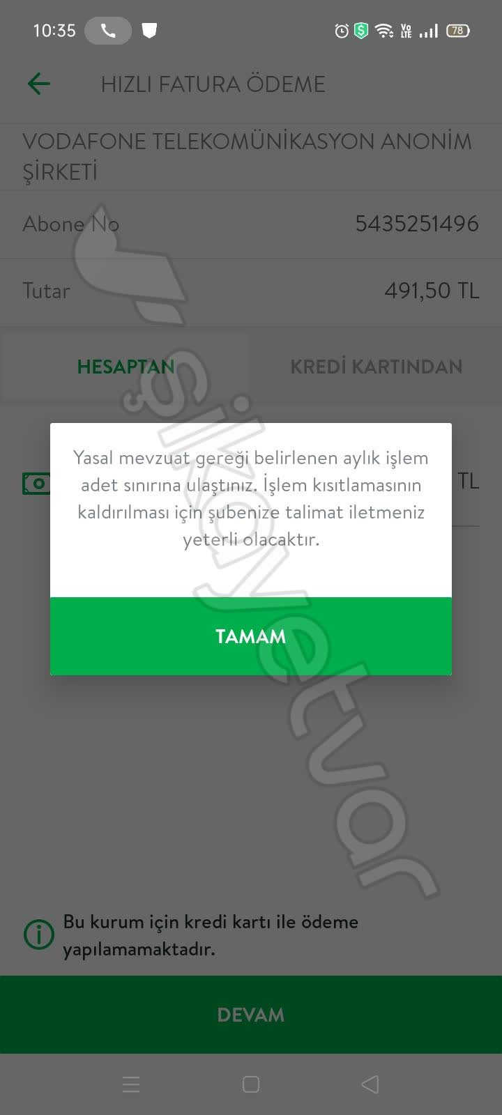 TEB Fatura Ödeme Limiti Ve Ulaşılamayan Müşteri Hizmetleri Sorunu - Şikayetvar
