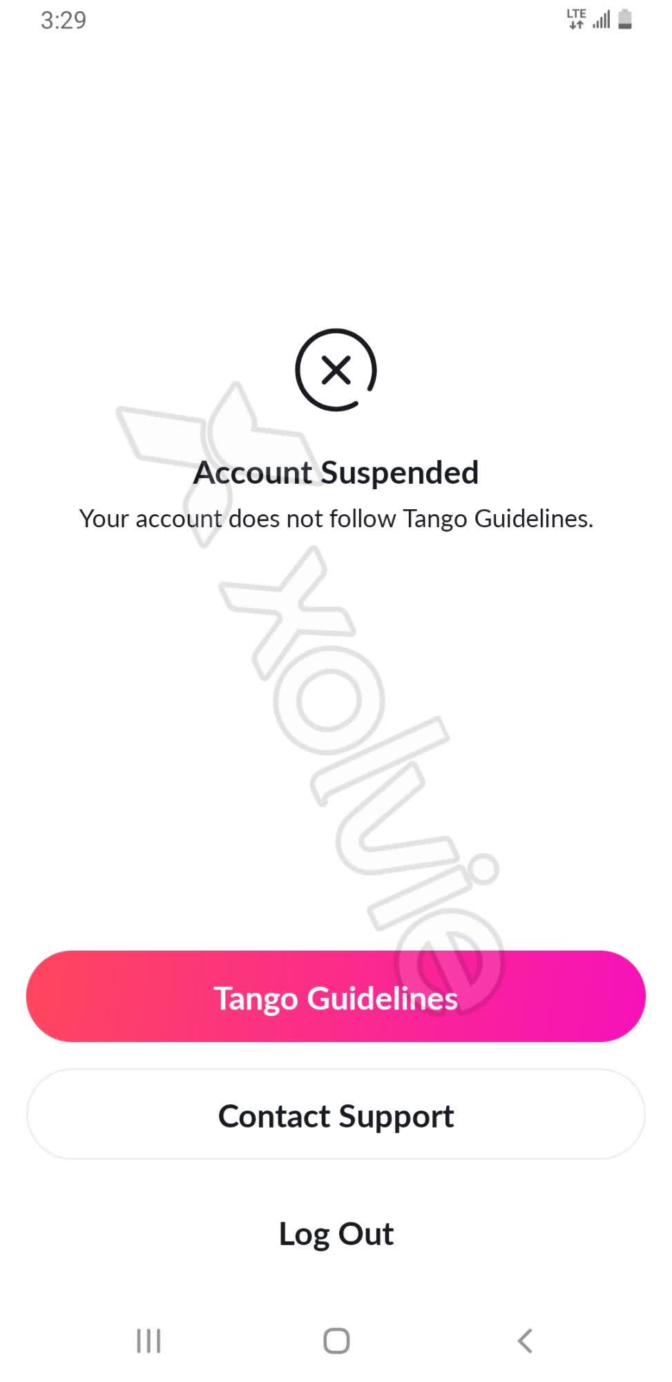 Tango I Cannot Access My Tango Account After Sudden Suspension Without Reason - Xolvie