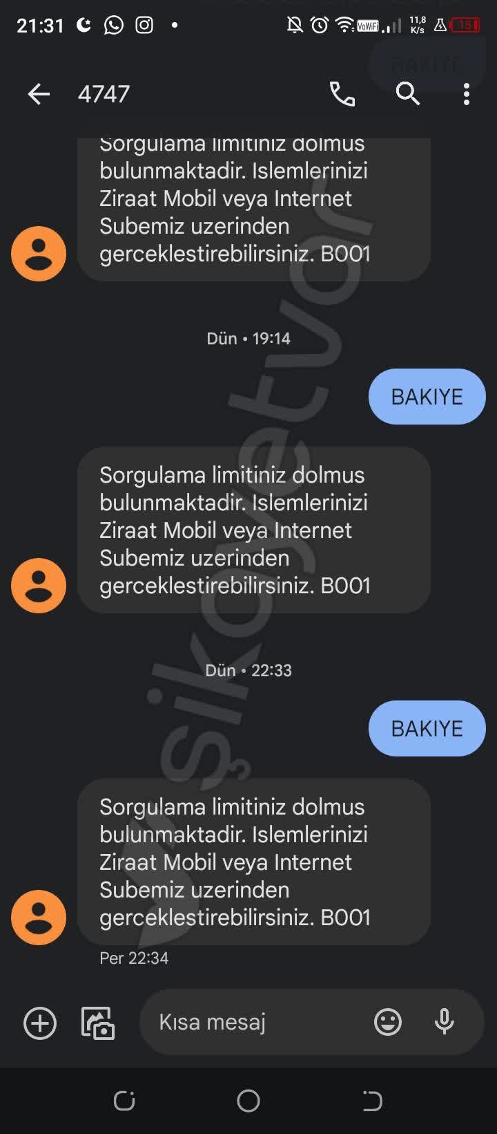 Ziraat Bankası Bakiye Sorgulama Limiti Sorunu: İnternet Bankacılığı ...
