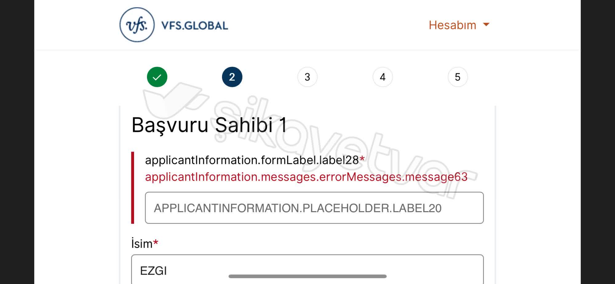 VFS Global VFS Global Danimarka Randevu Sistemi Erişim Sorunu - Şikayetvar