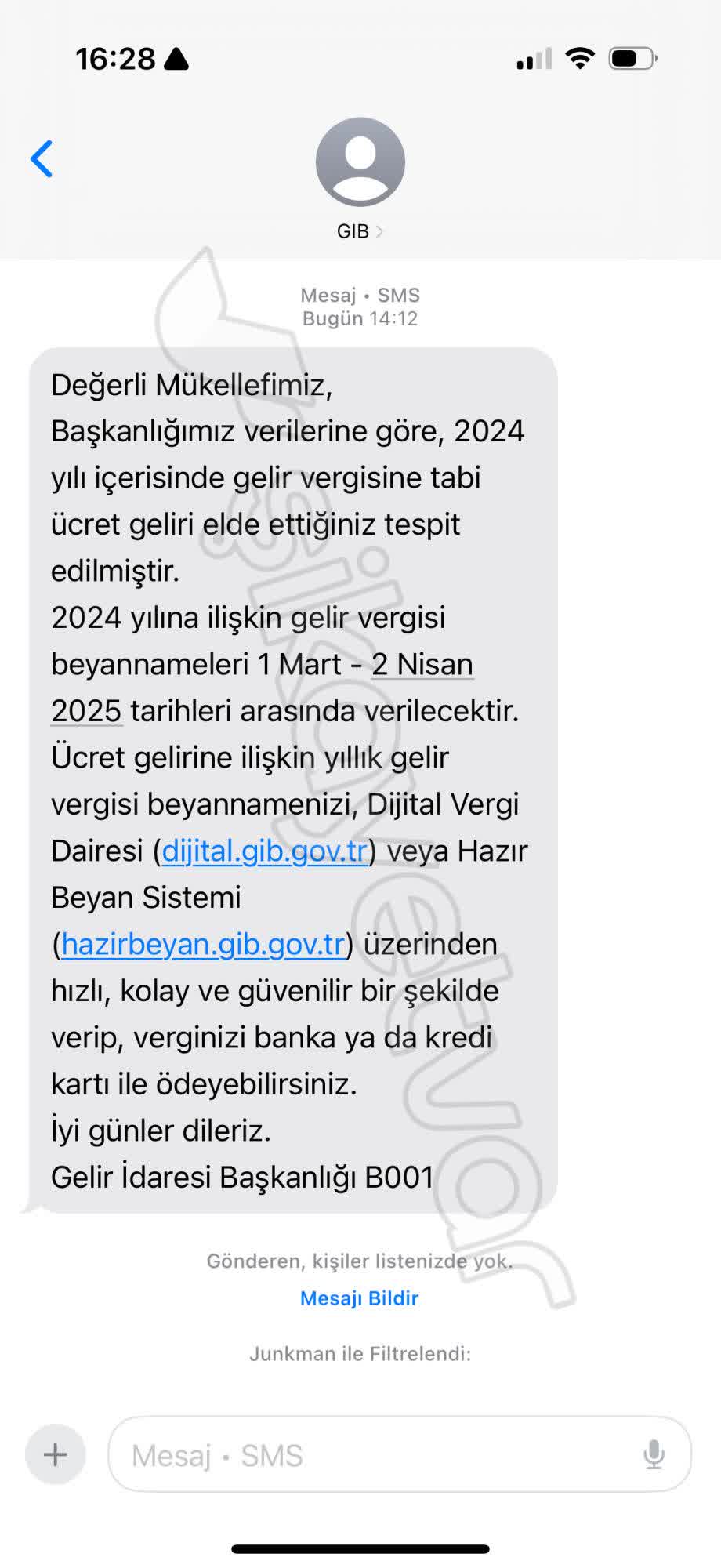 Gelir İdaresi Başkanlığı Yanlış Vergi Bildirimi: Ek Gelir Olmamasına ...