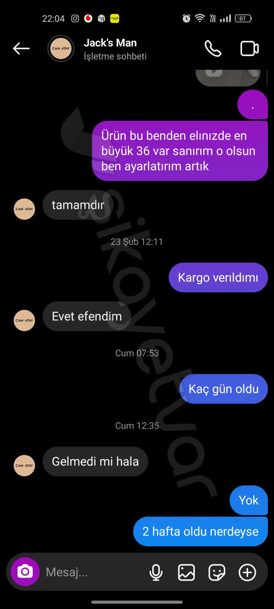 Jack’s Man - Can Atay Yanlış Ve Eksik Siparişler Mağduriyet Yaratıyor ...