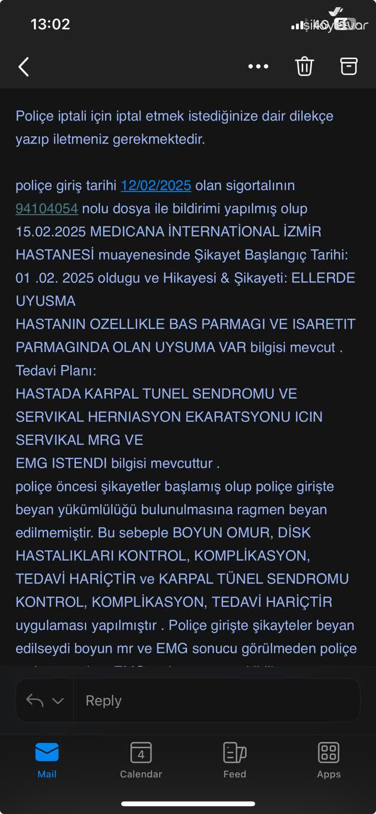 Allianz Sigorta Yanlış Tanı İle Provizyon İptali - Şikayetvar