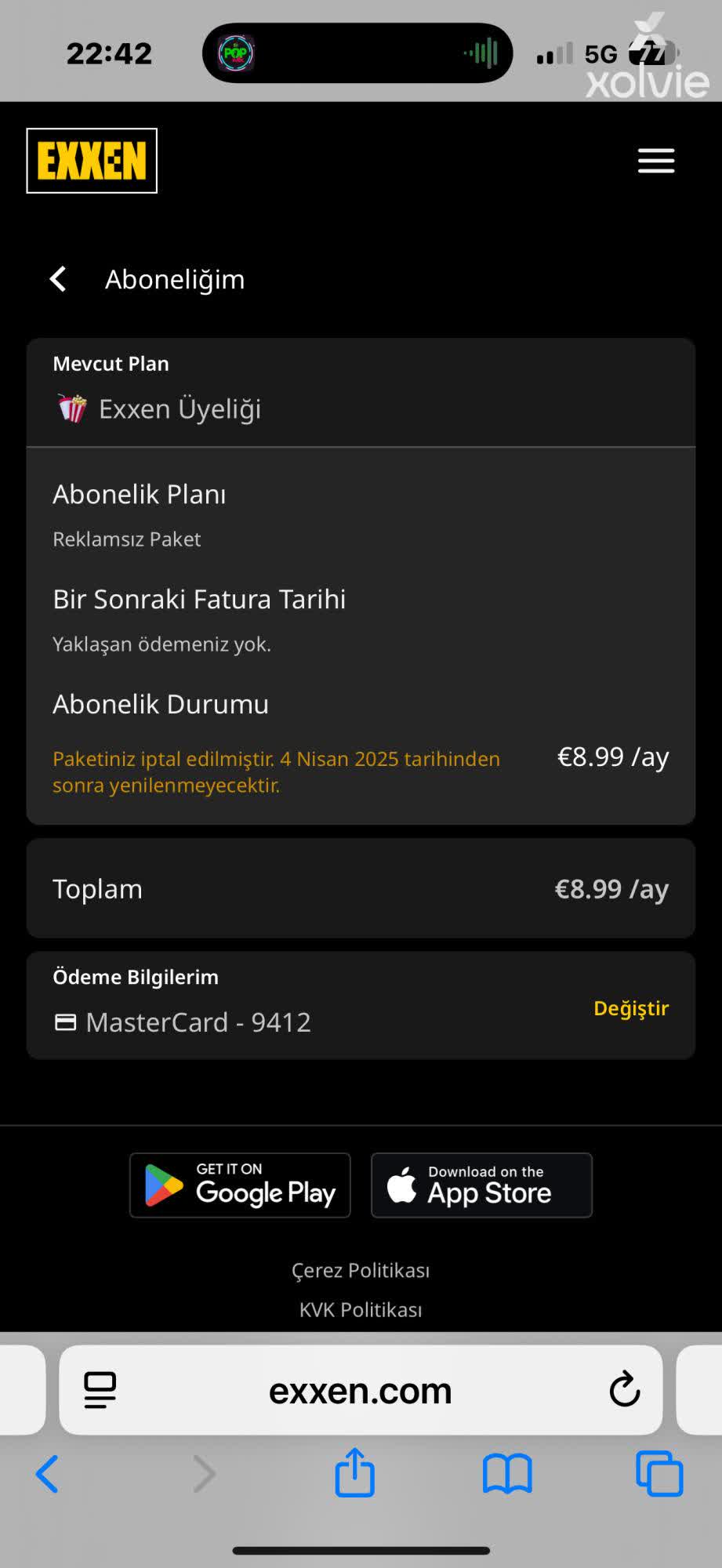 Exxen unberechtigte Abbuchung nach Kündigung - Xolvie