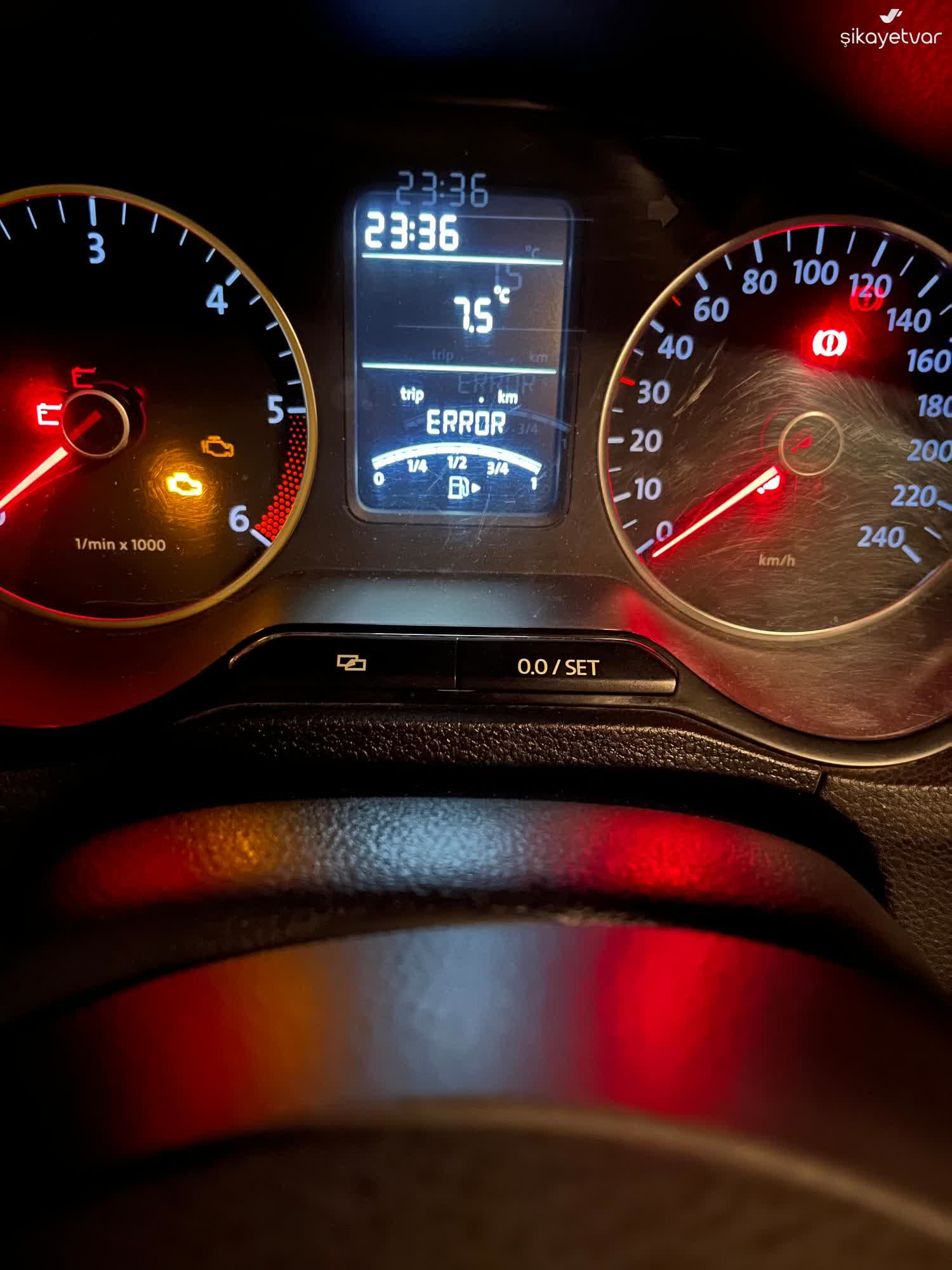 Yeni Aldığım Volkswagen Polo'da Kadran Hatası - Şikayetvar