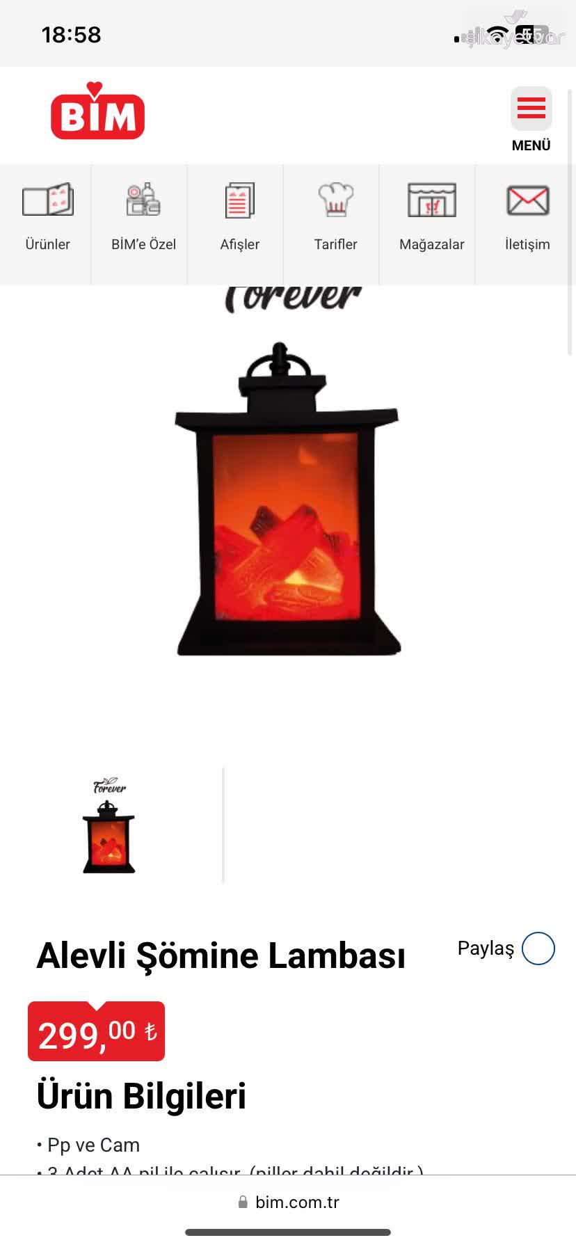 BİM'de Alevli Şömine Satış Sorunu - Şikayetvar