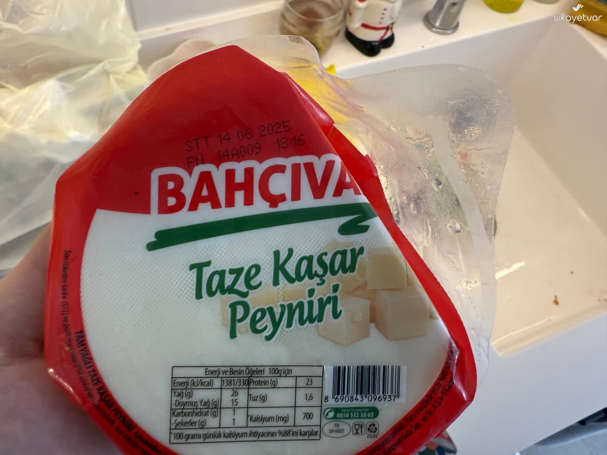 Bahçıvan Taze Kaşar Peynirinde Keskin Koku Ve Tat Sorunu - Şikayetvar