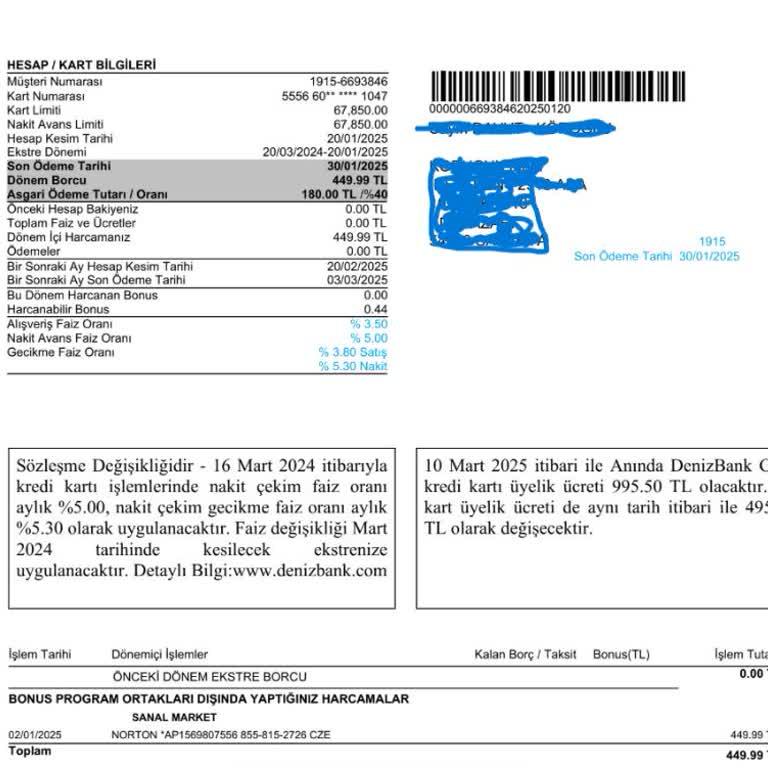 Denizbank Harcama İtiraz Formu Doldurulur ve Yapamıyorum Şikayetleri ...