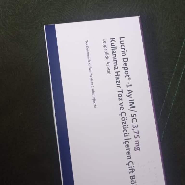 Sağlık Bakanlığı Lucrin Depot 3.75 Mg İlacının Sürekli Eksikliği - Şikayetvar