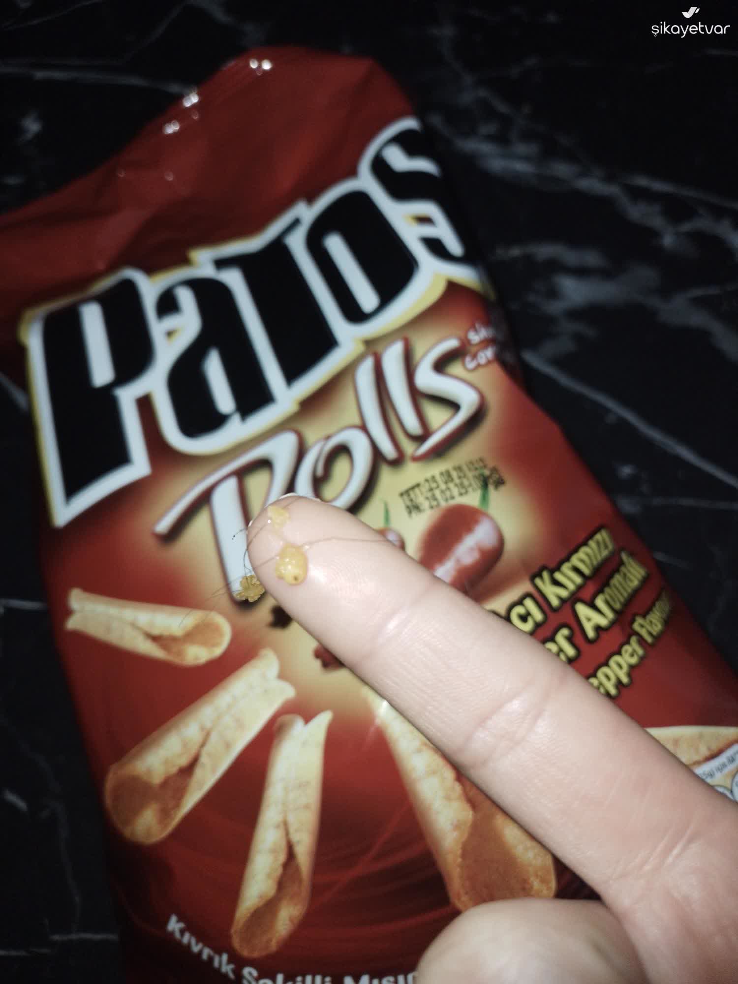 Patos Acılı Cips İçerisinden Çıkan Yabancı Madde - Şikayetvar
