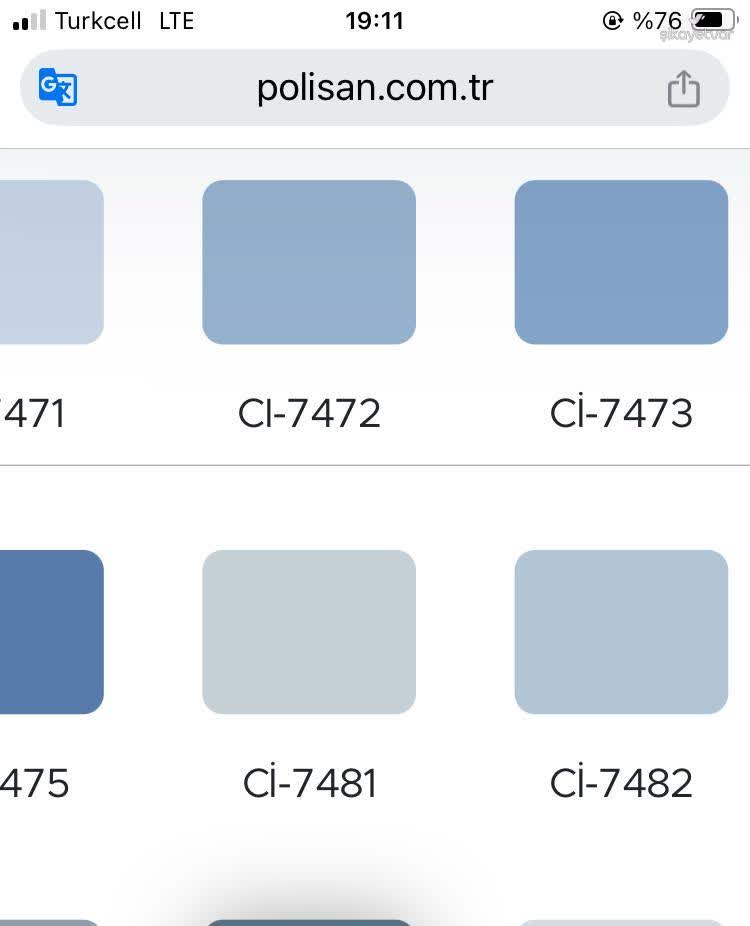 Polisan Renk Kataloğu Yanıltmasıyla Maddi Zarar! - Şikayetvar