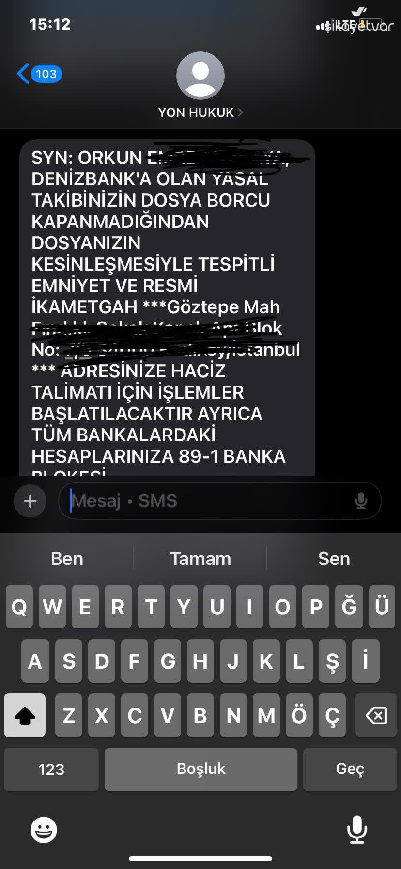 Denizbank Yanlış Kişiye Yapılan Tacizkâr Aramalar - Şikayetvar