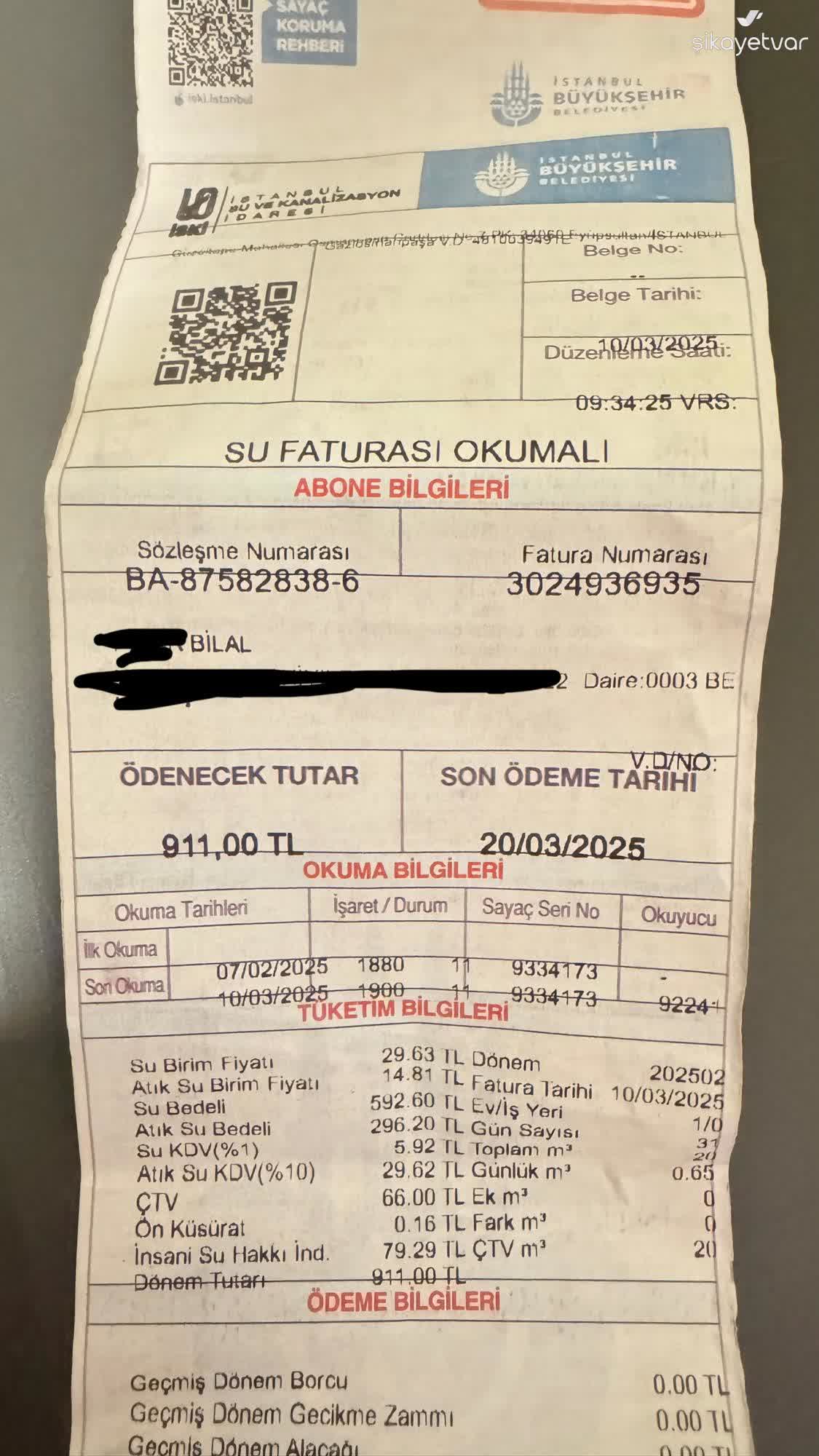 İstanbul Büyükşehir Belediyesi Fatura Şoku: 20 Ton Su Kullanımı Mümkün ...