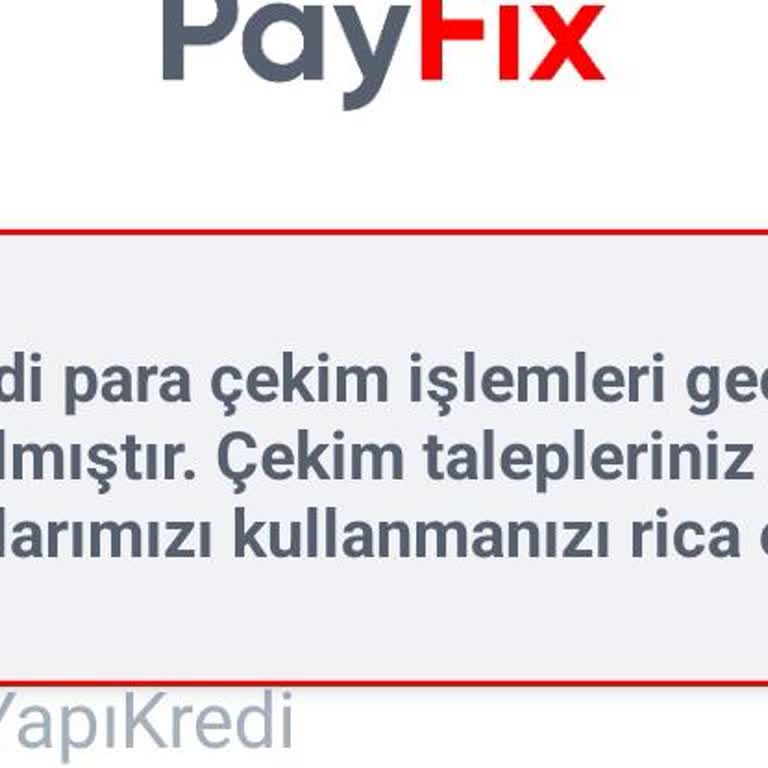 Çözüldü: PayFix'te Para Çekme Sorunu - Şikayetvar